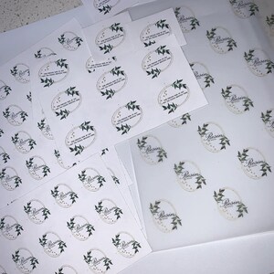 White Matte Logo Stickers Custom Round or Square Labels - Etsy Canada