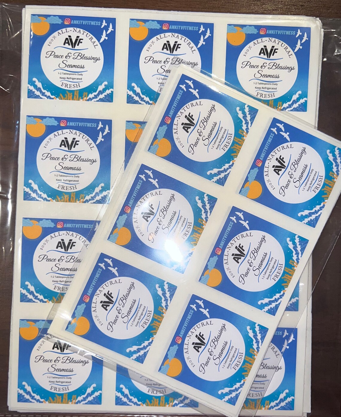 1.5 BULK STICKERS 5 Sheets Matte Logo Business | Etsy