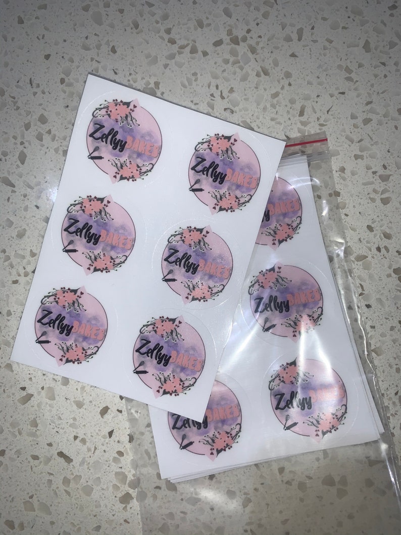 1.5 BULK STICKERS 5 Sheets Matte Logo Business | Etsy