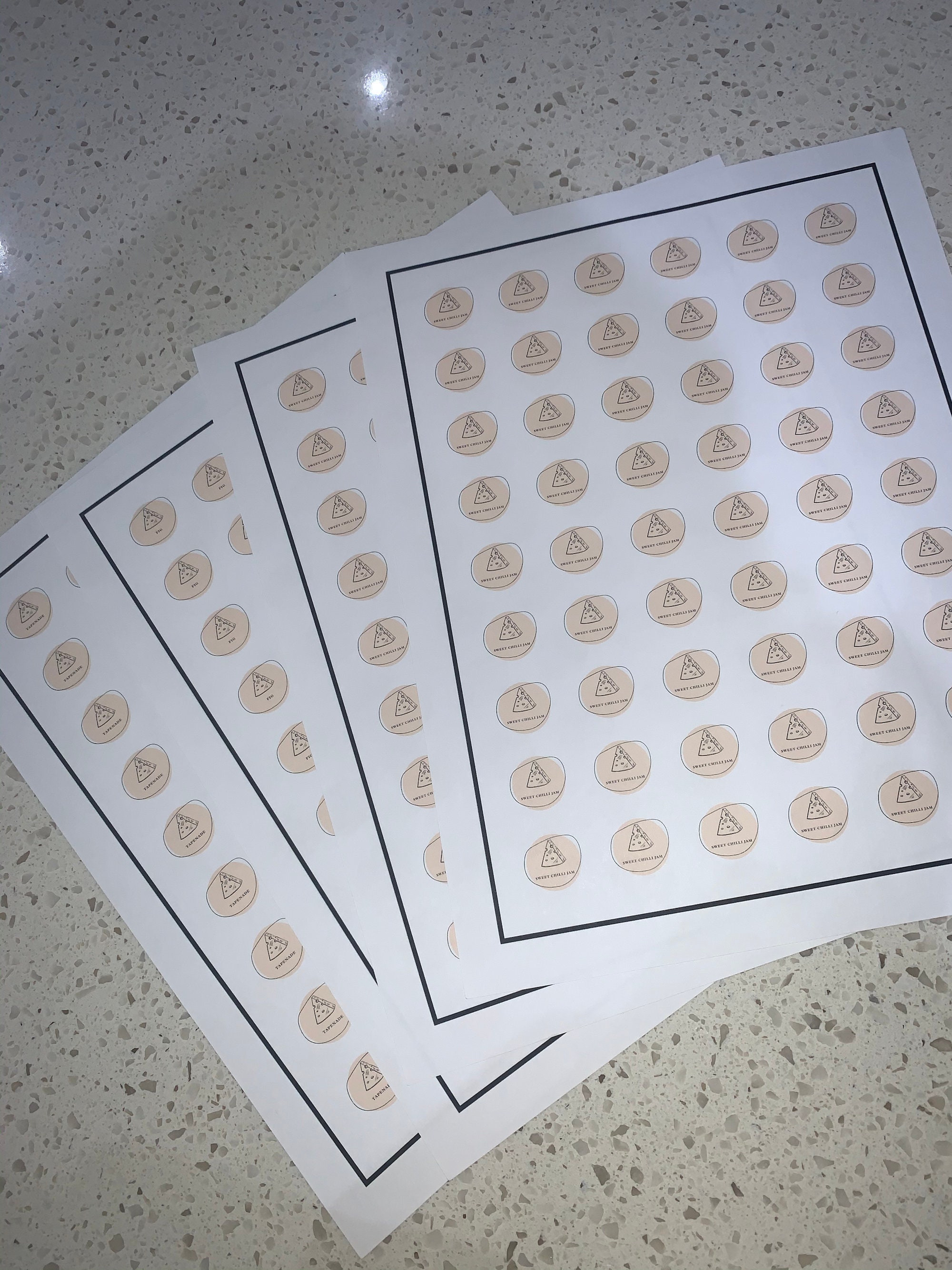 White Matte Logo Stickers Custom Round or Square Labels - Etsy Canada