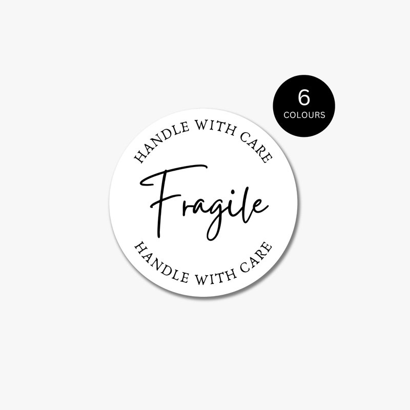 Personalized Fragile Stickers - Etsy