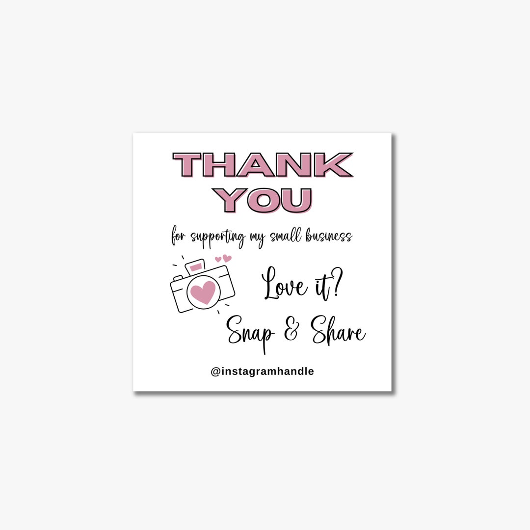 24 Custom Mini Business Cards, Square Business Card, Snap Share ...