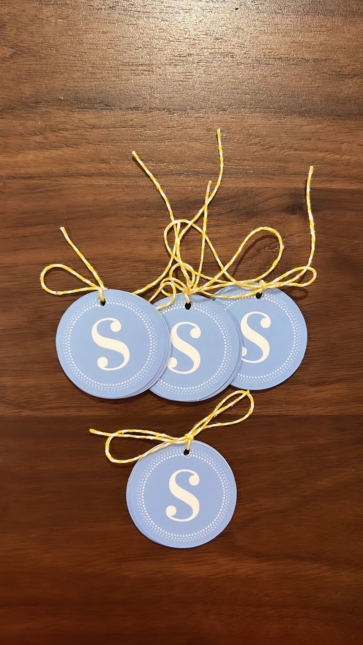 Custom Circle Hang Tags 2 Round Gift Tags Business - Etsy