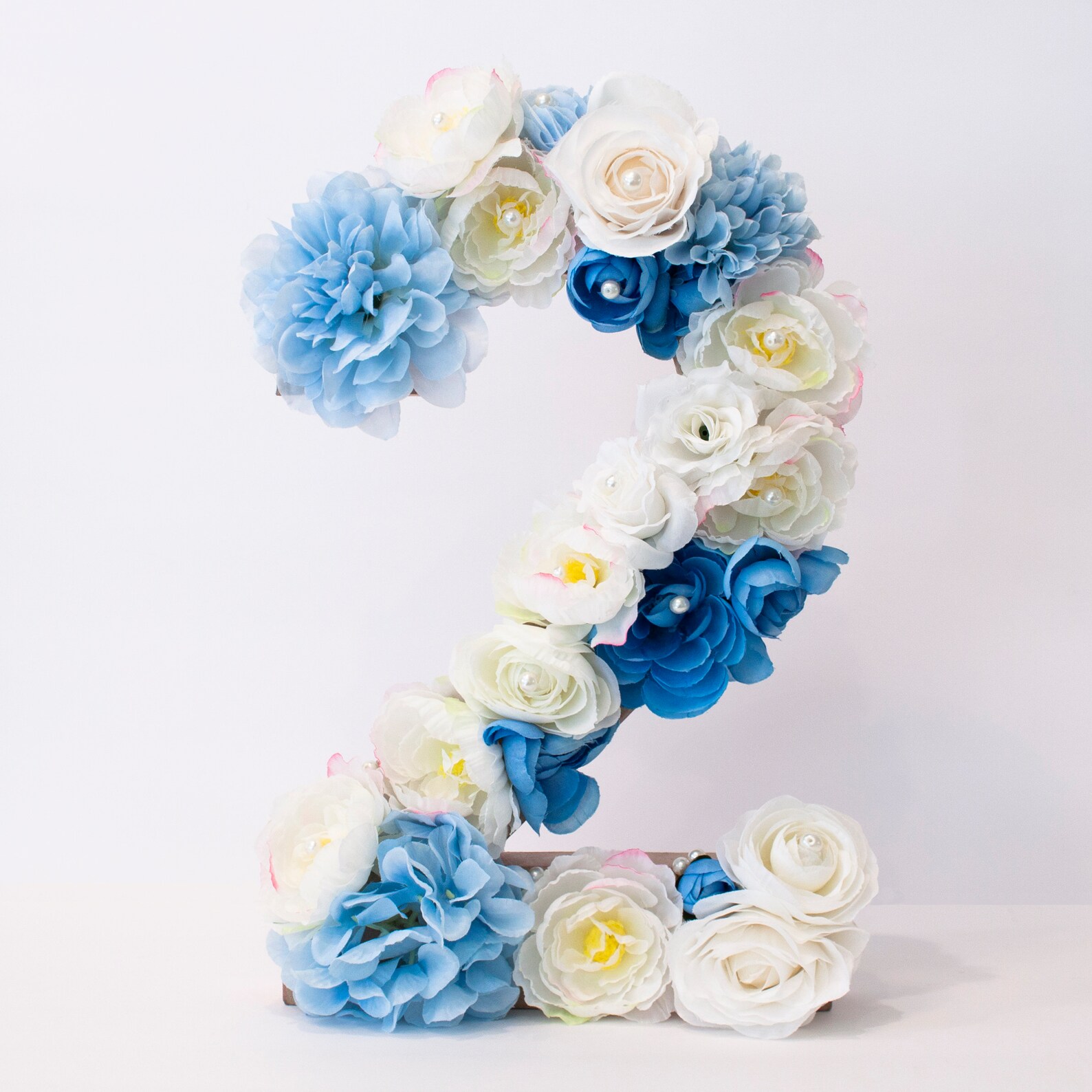 Ocean Theme Flower Number 1 First Birthday Number Floral - Etsy