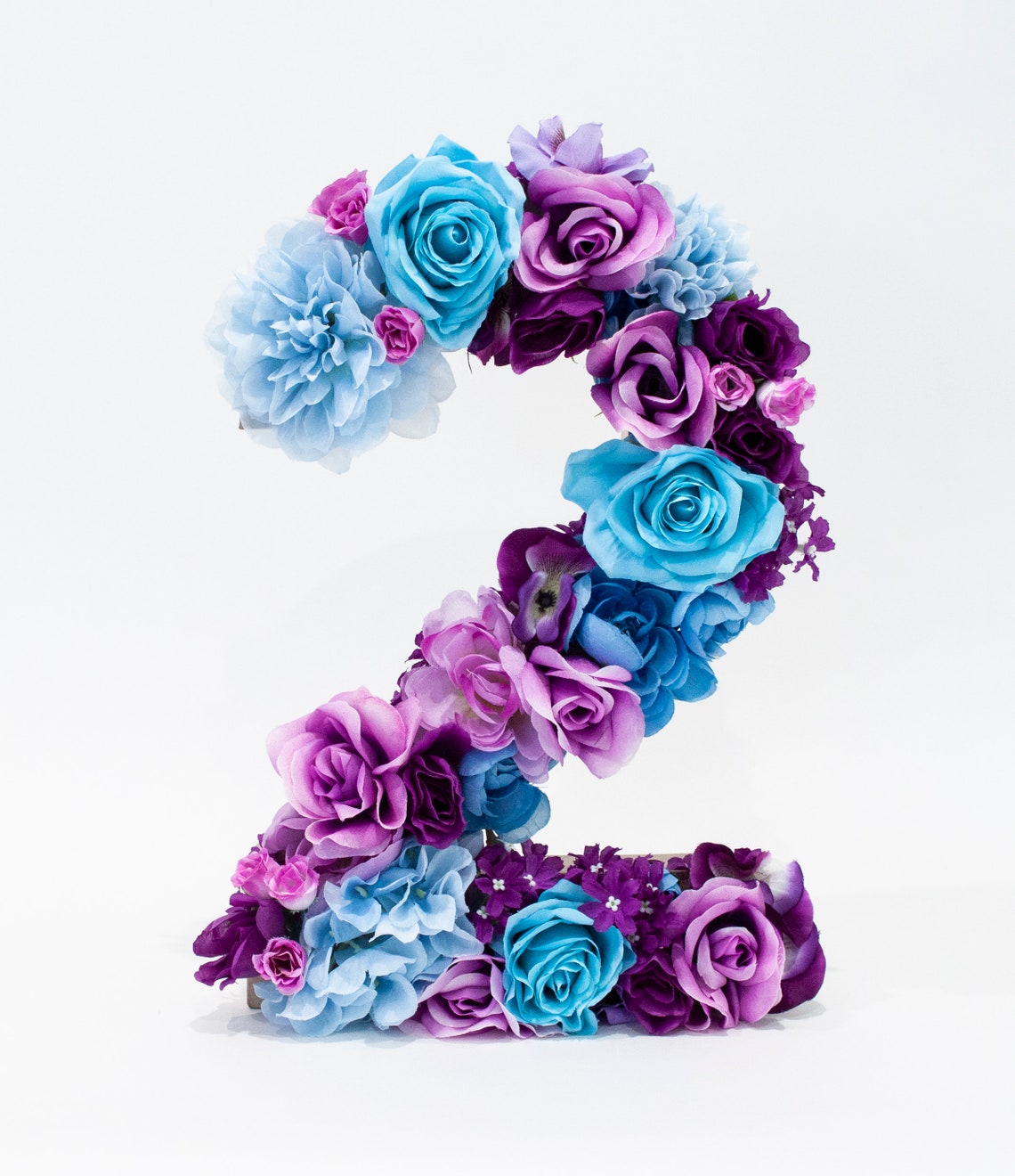 Ocean Theme Flower Number 1 First Birthday Number Floral - Etsy