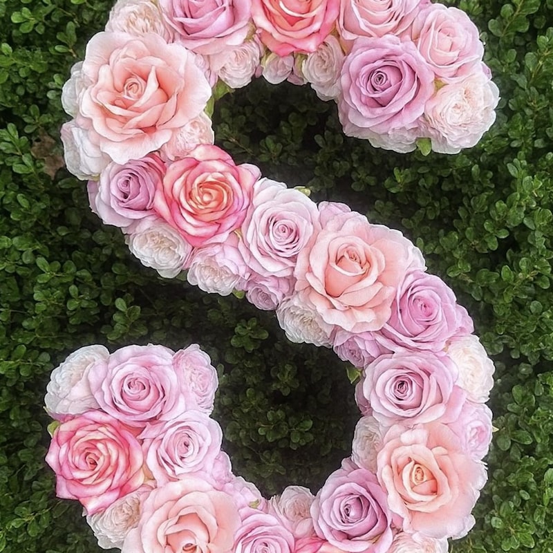 Handmade Floral Letters - Etsy