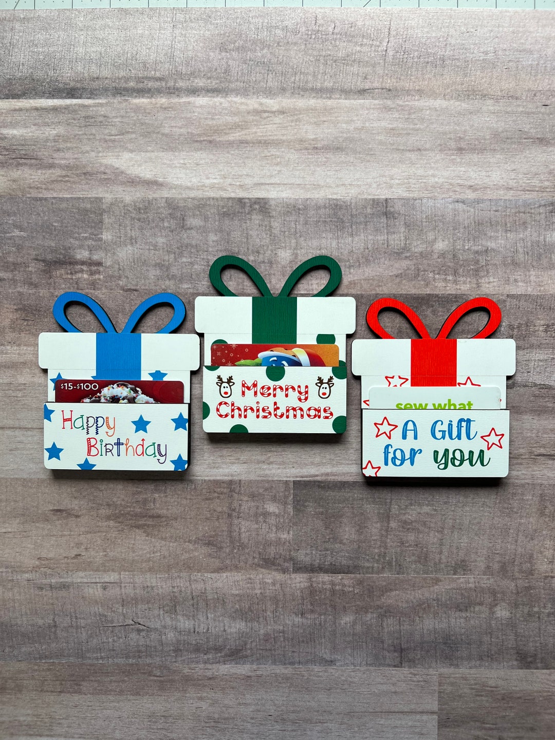 Sublimation Present Gift Card Holder, Money Gift, Laser Cut, Christmas ...