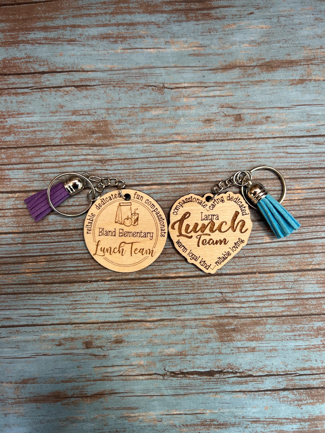Wood Keychain, Lunch Lady, Lunch Crew, School Lunch Hero, Personalized ...