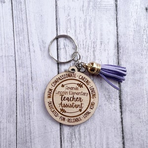 School Position Keychains, Lunch Lady, Principal, Teacher, Assistant ...