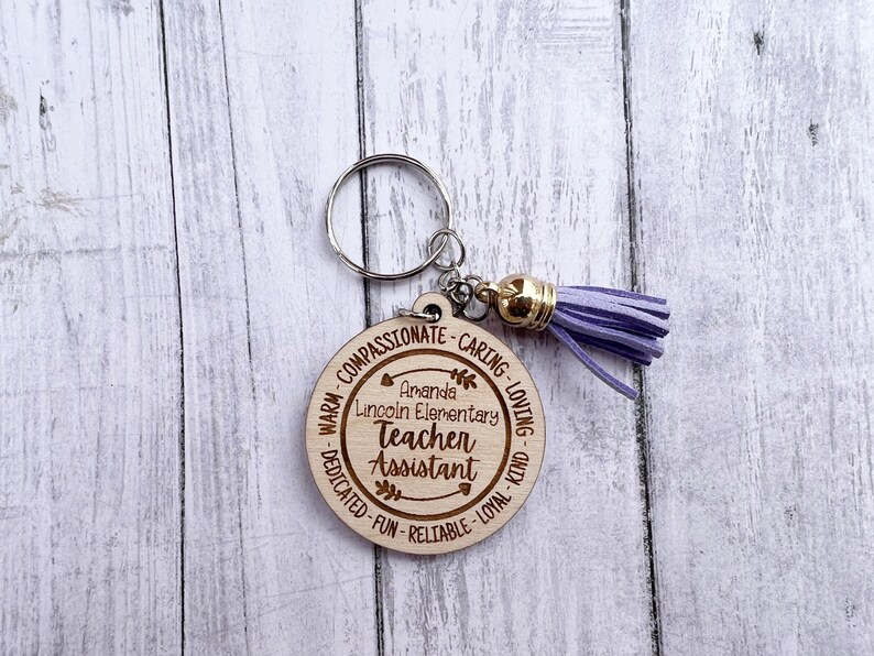 School Position Keychains, Lunch Lady, Principal, Teacher, Assistant ...