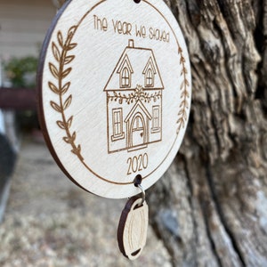 The Year We Stayed Home Christmas Ornament, Mask, Stayed Home, 2020 ...