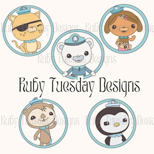 Octonauts Character Transparent Background Digital Downloads - Etsy