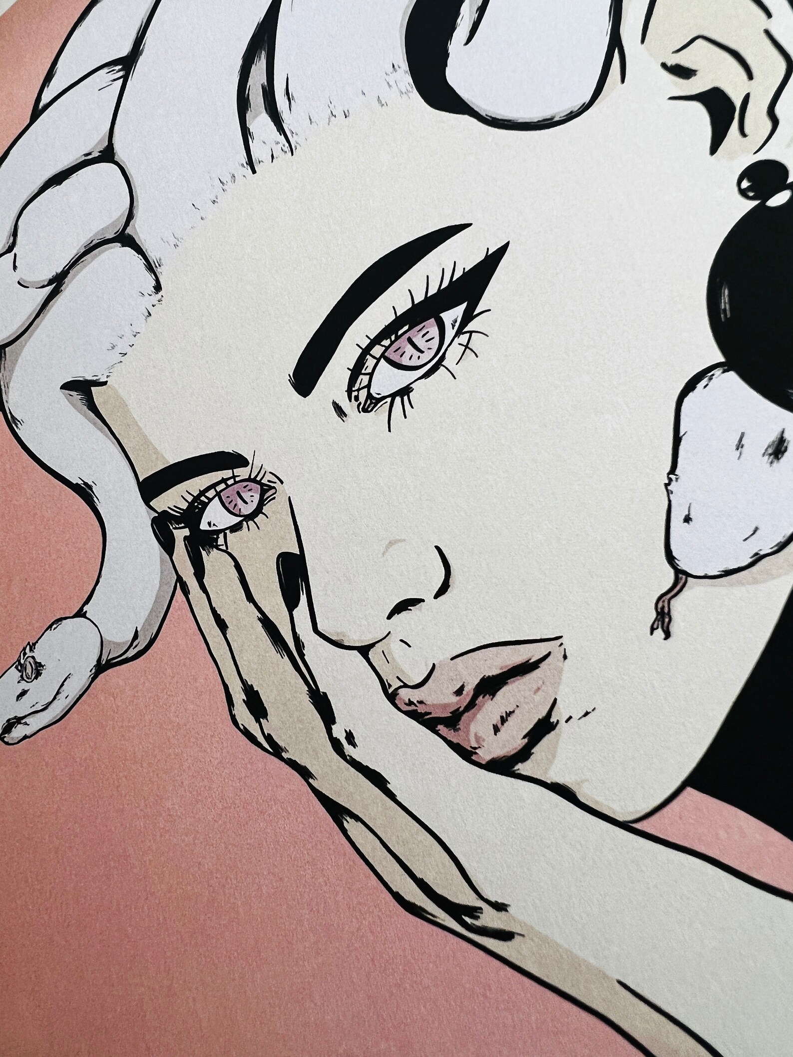 Pink Medusa Giclée Print - Etsy