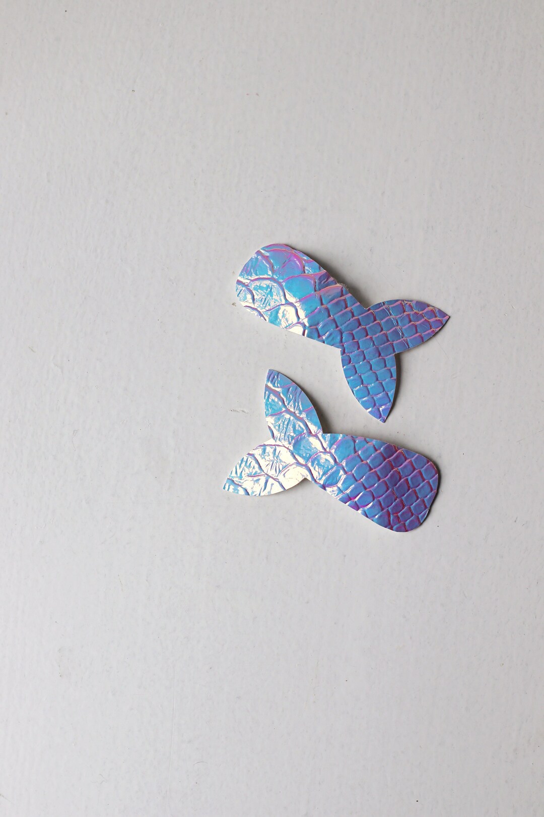 Vegan Leather Mermaid Snap Clip | Irridescent Summer Hair Clip | Little ...