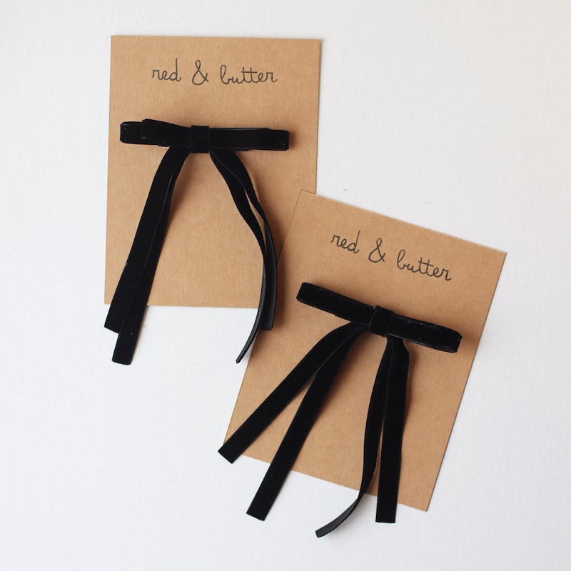 Small Black Bow - Etsy