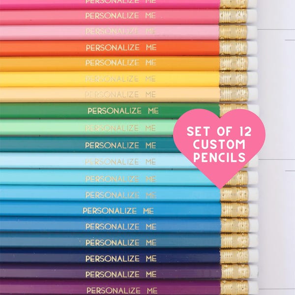 Personalized Pencils - Etsy