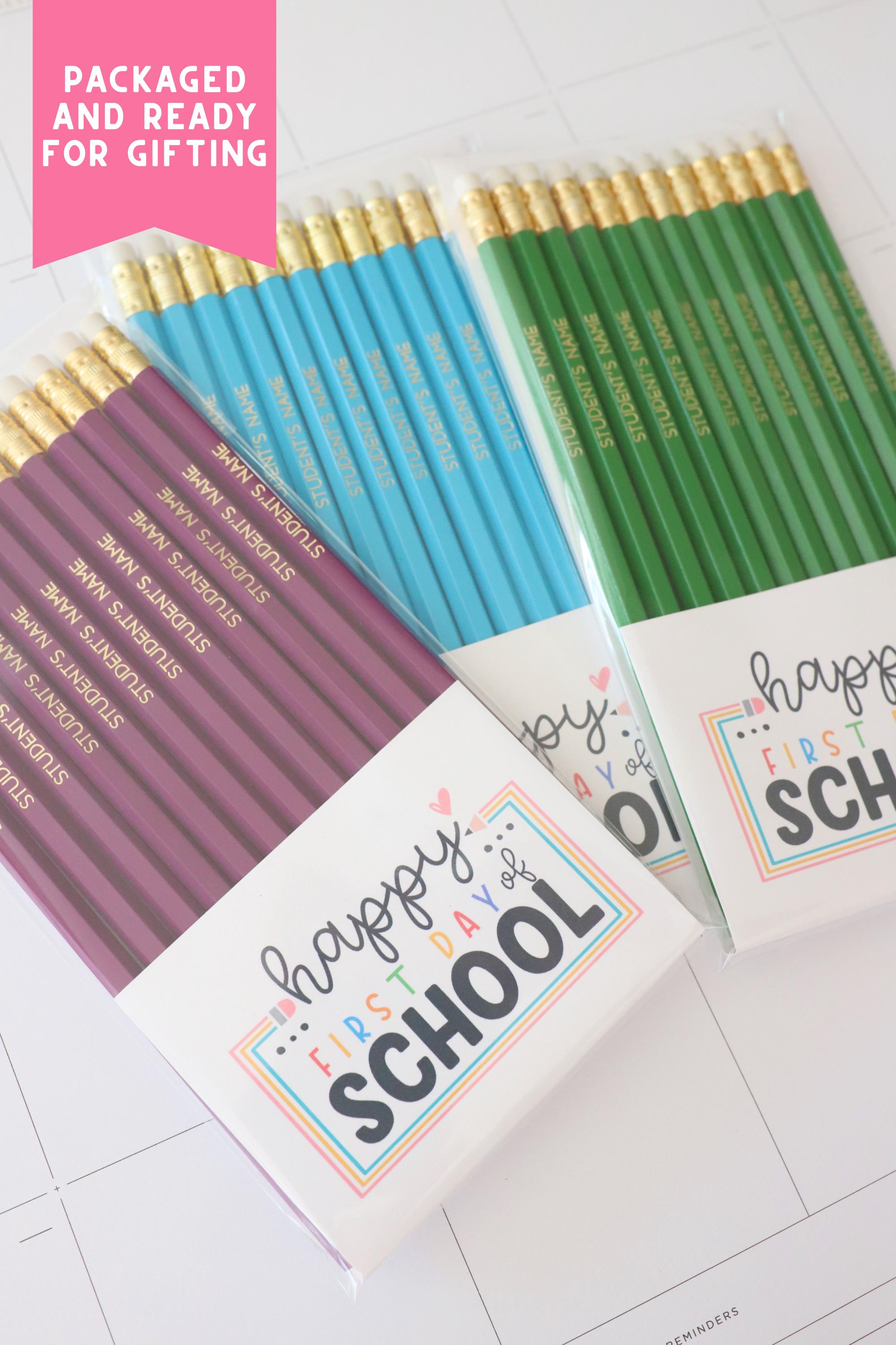 12 Personalized Pencils / Back to School Pencil Set / School Supplies ...