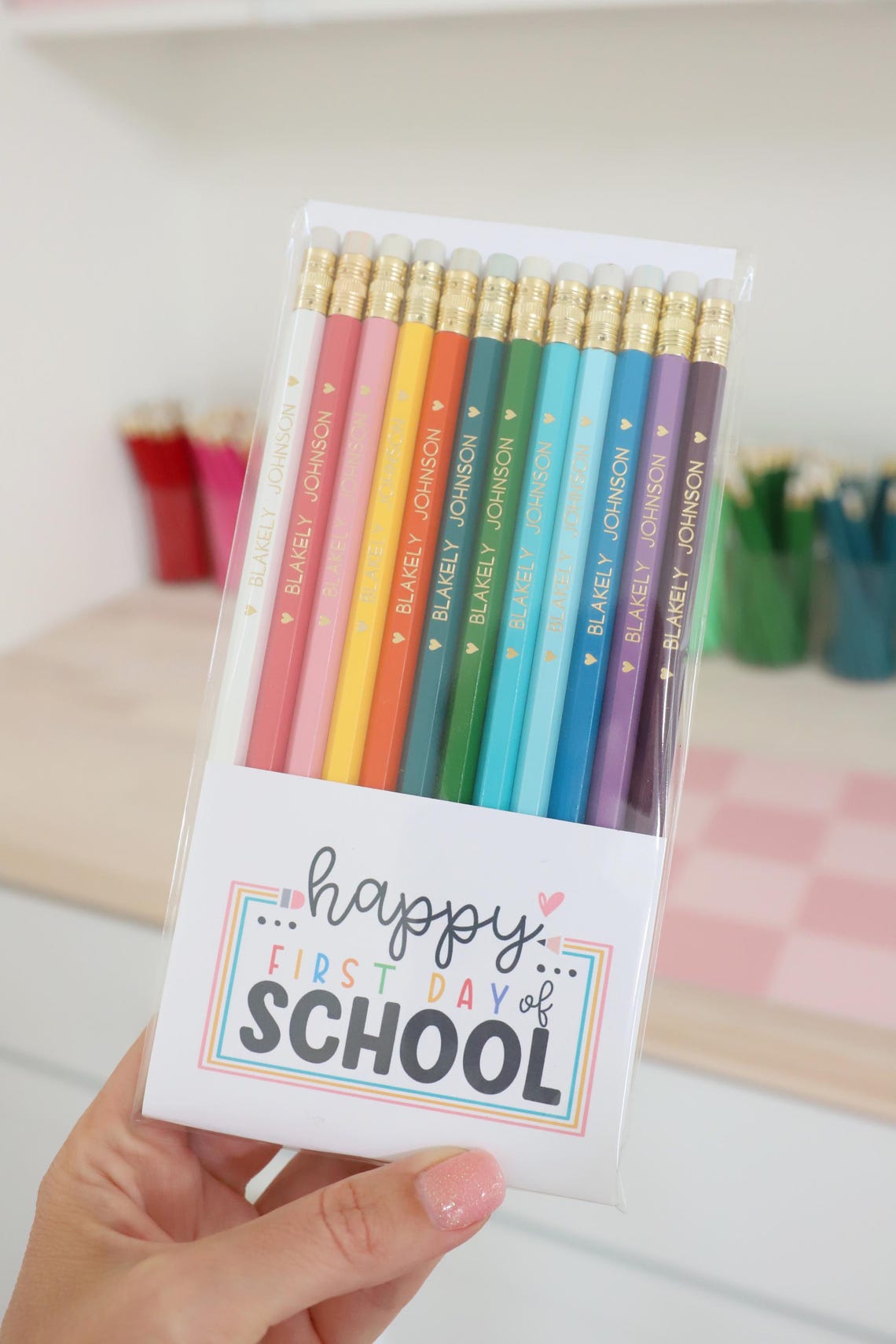 12 Personalized Pencils / Back to School Pencil Set / School Supplies ...
