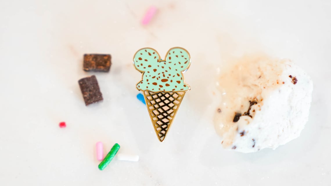 Mint Chocolate Chippie Enamel Pin | Etsy