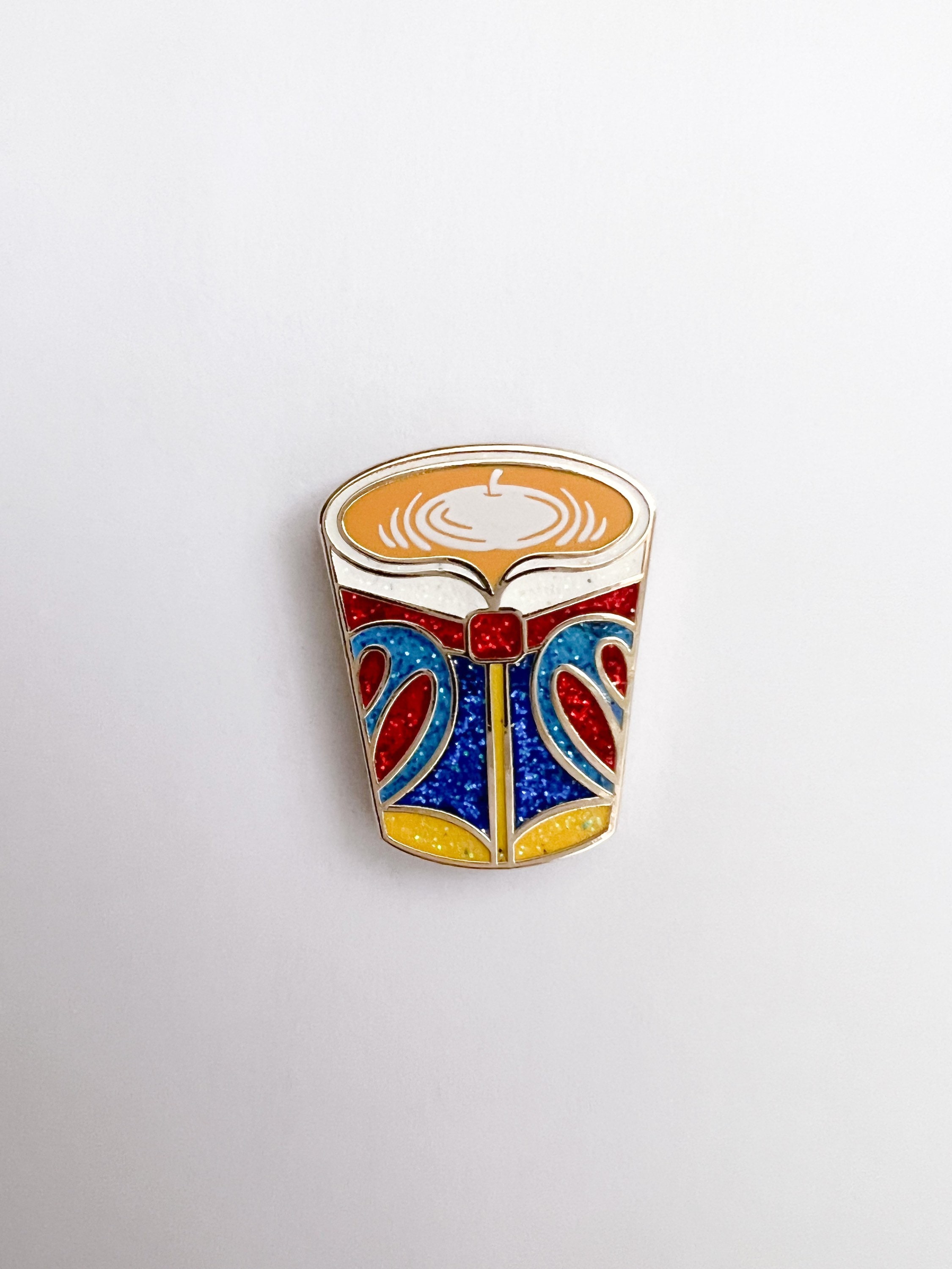 Snow White Flat White Enamel Pin - Etsy