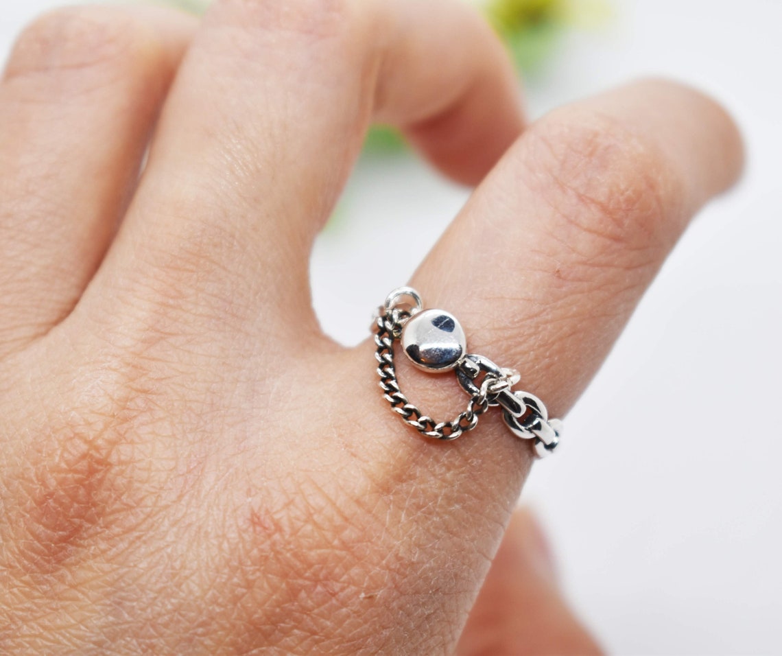 Fashion Pointing Finger Ring in Sterling Silver. Silver Ring - Etsy ...