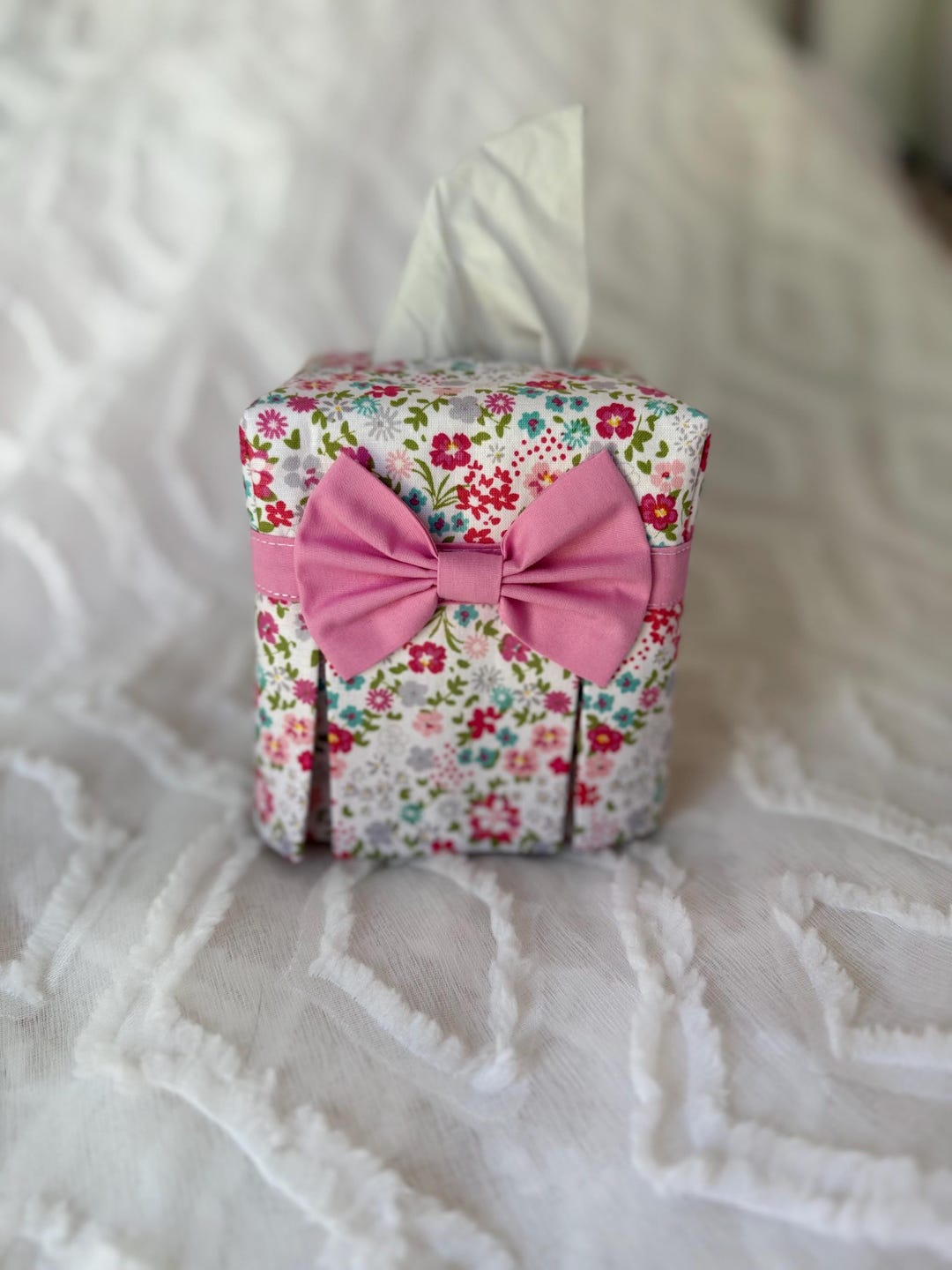 Handmade Floral Decorative Tissue Box Cover - Cotton Fabric Decor - Etsy