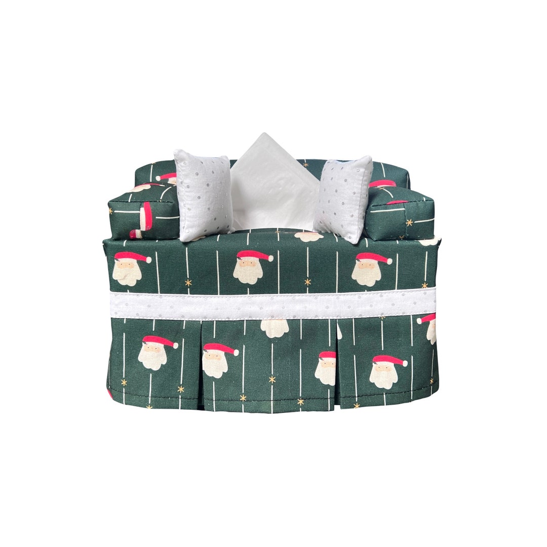 Large Couch-shaped Christmas Santa Tissue Box Cover, Rectangular ...
