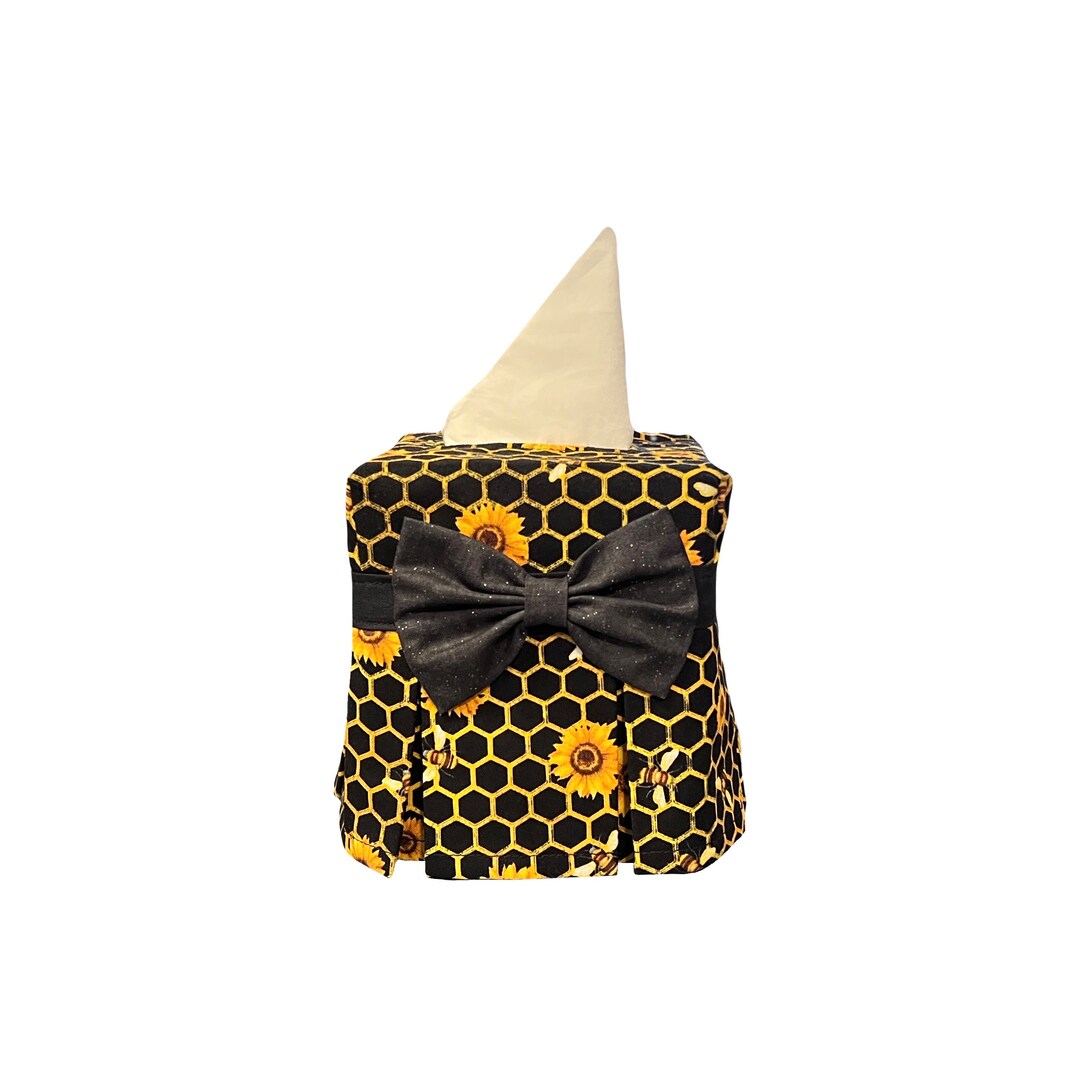 Small Bees Tissue Box Cover, Cube, Spring Decor. Cute Gift. - Etsy
