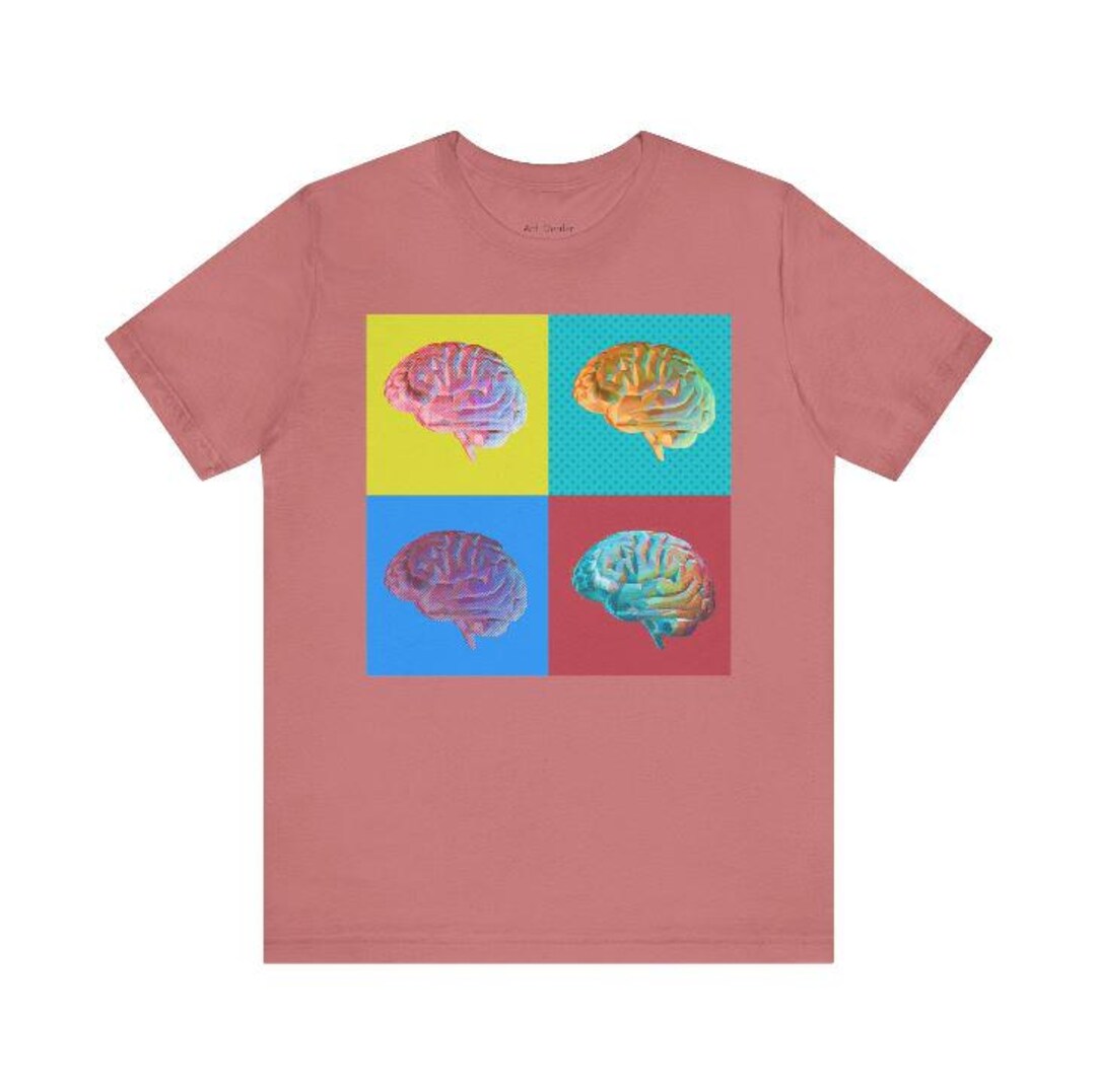 Brain Pop Art Tee, Pop Art Prodigy, Brain Burst, Abstract Art, Think ...