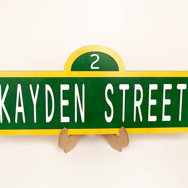 Personalized Sesame Street Sign - Etsy