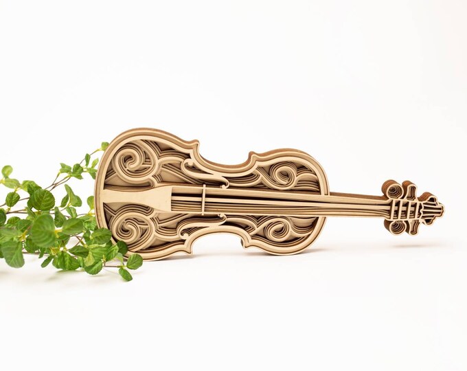 Wooden Violin Handmade Statement Classic Decoration Multi-layer Musical ...