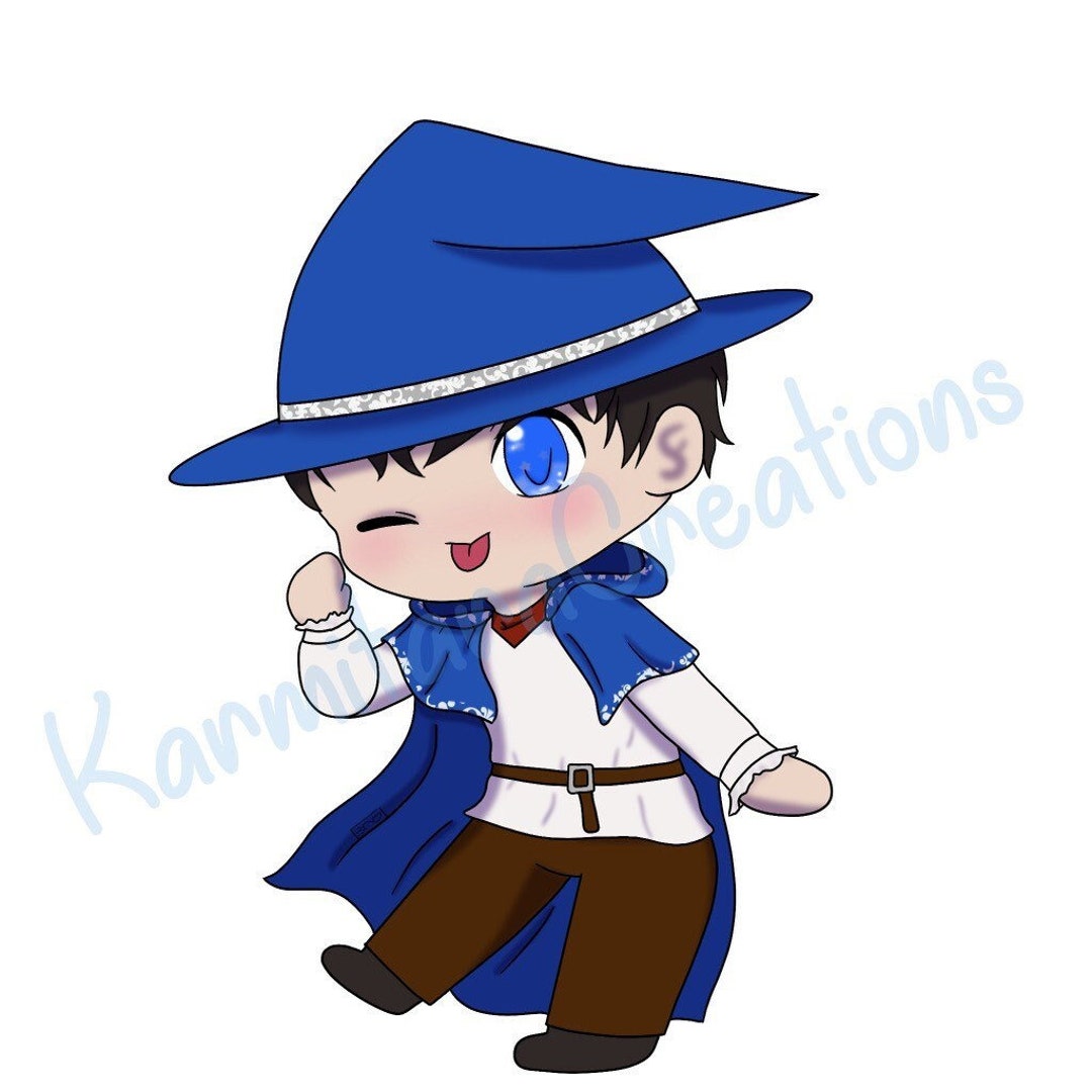Chibi Court Sorcerer Sticker BBC Merlin - Etsy