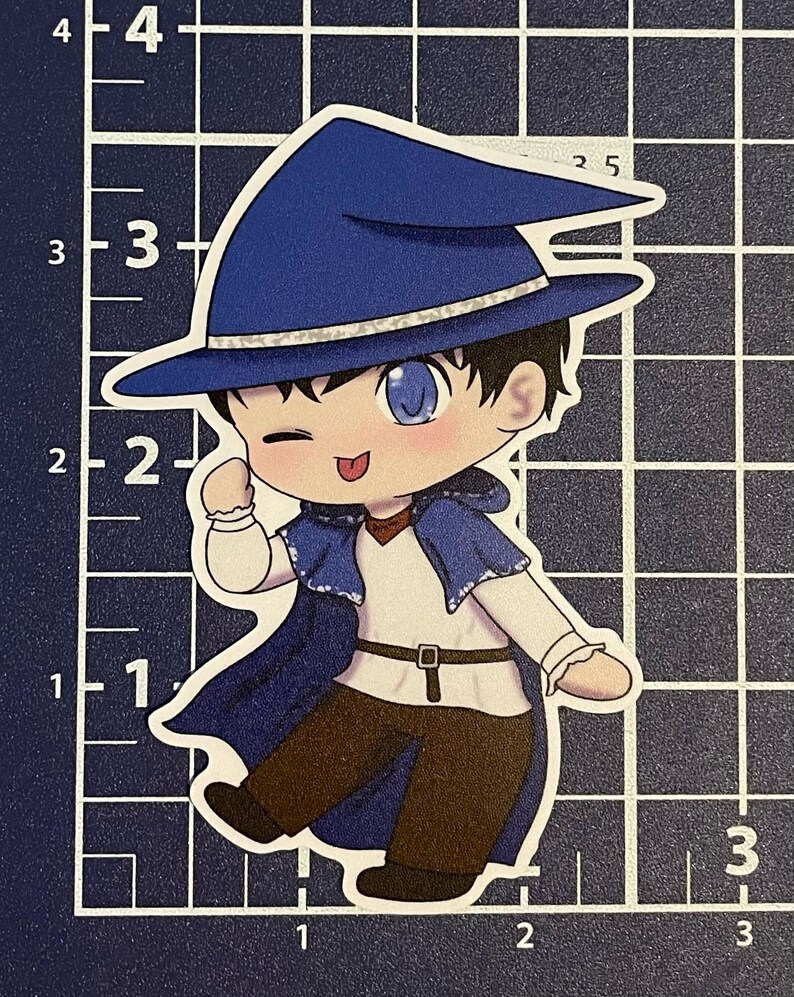 Chibi Court Sorcerer Sticker BBC Merlin - Etsy