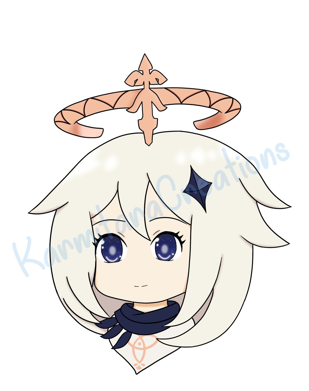 Paimon Chibi Genshin Impact Sticker - Etsy