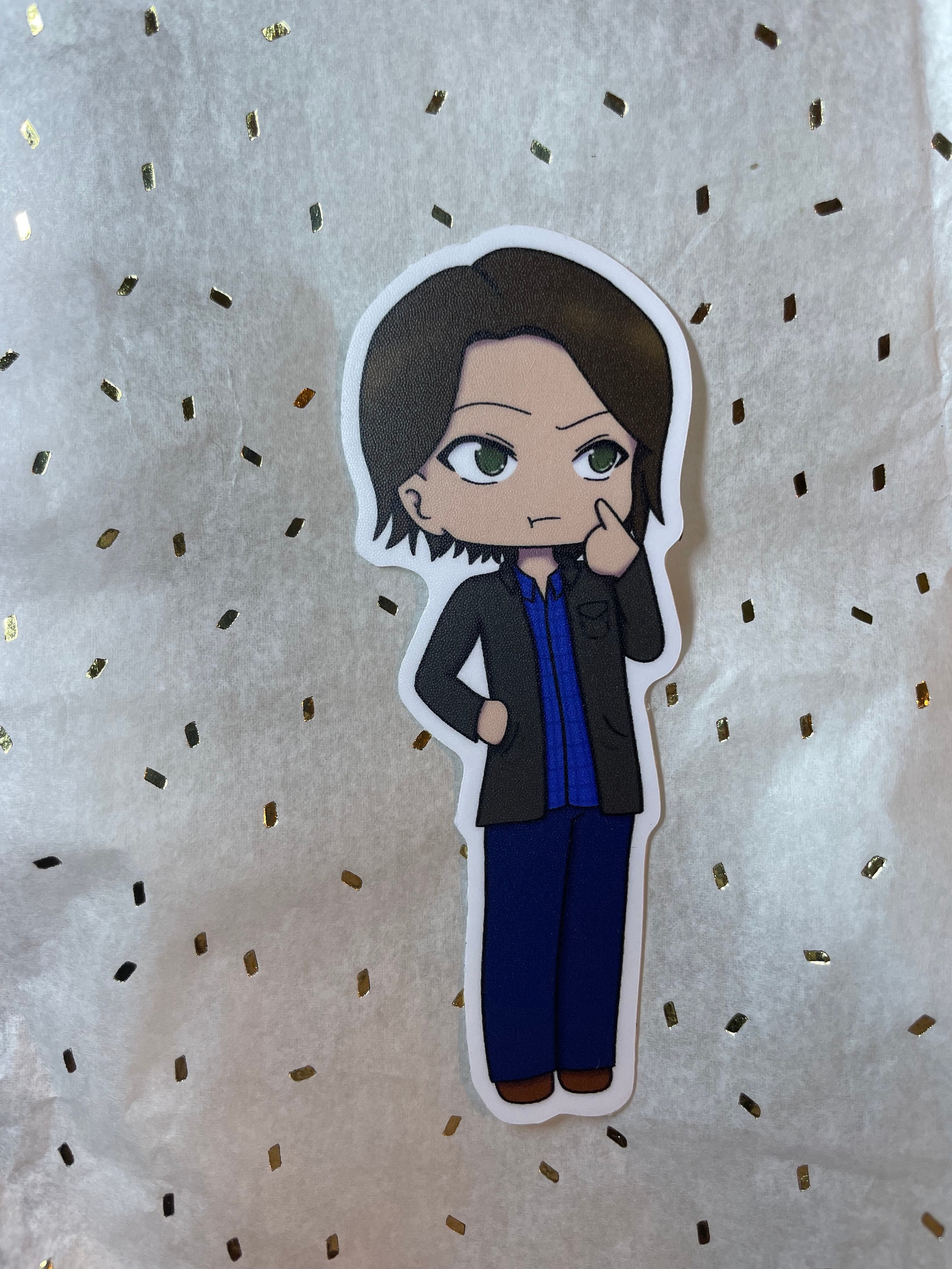 Chibi Sam Winchester Supernatural Sticker - Etsy