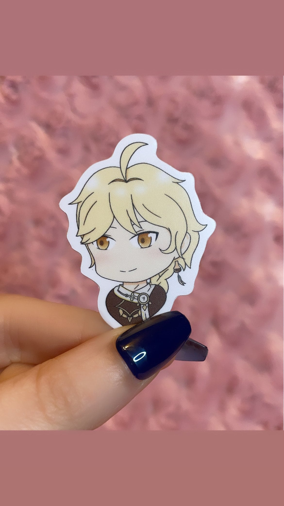 Traveler Aether Chibi Genshin Impact Sticker - Etsy