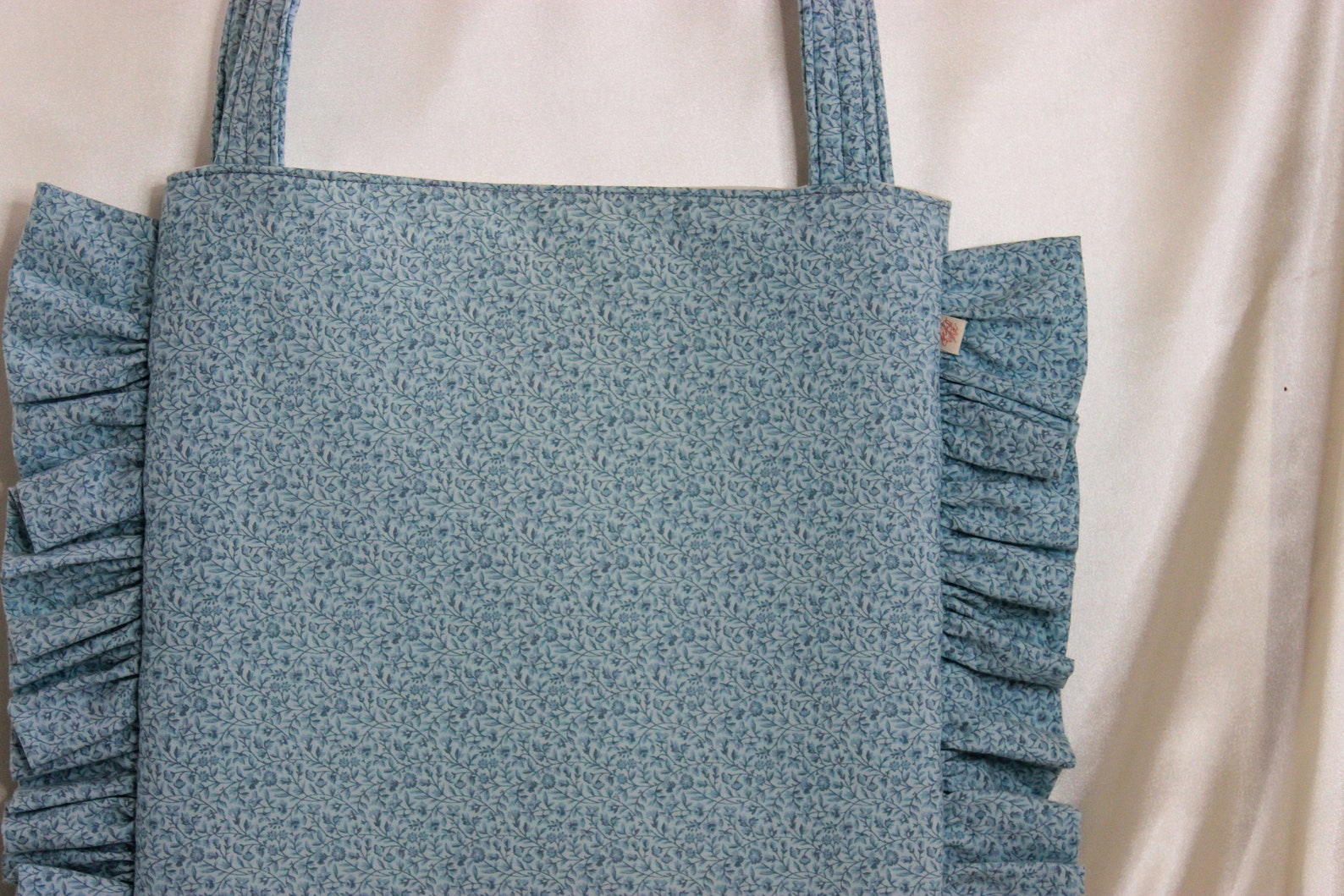 Ruffle Tote Bag Made With Recycled Fabric - Etsy