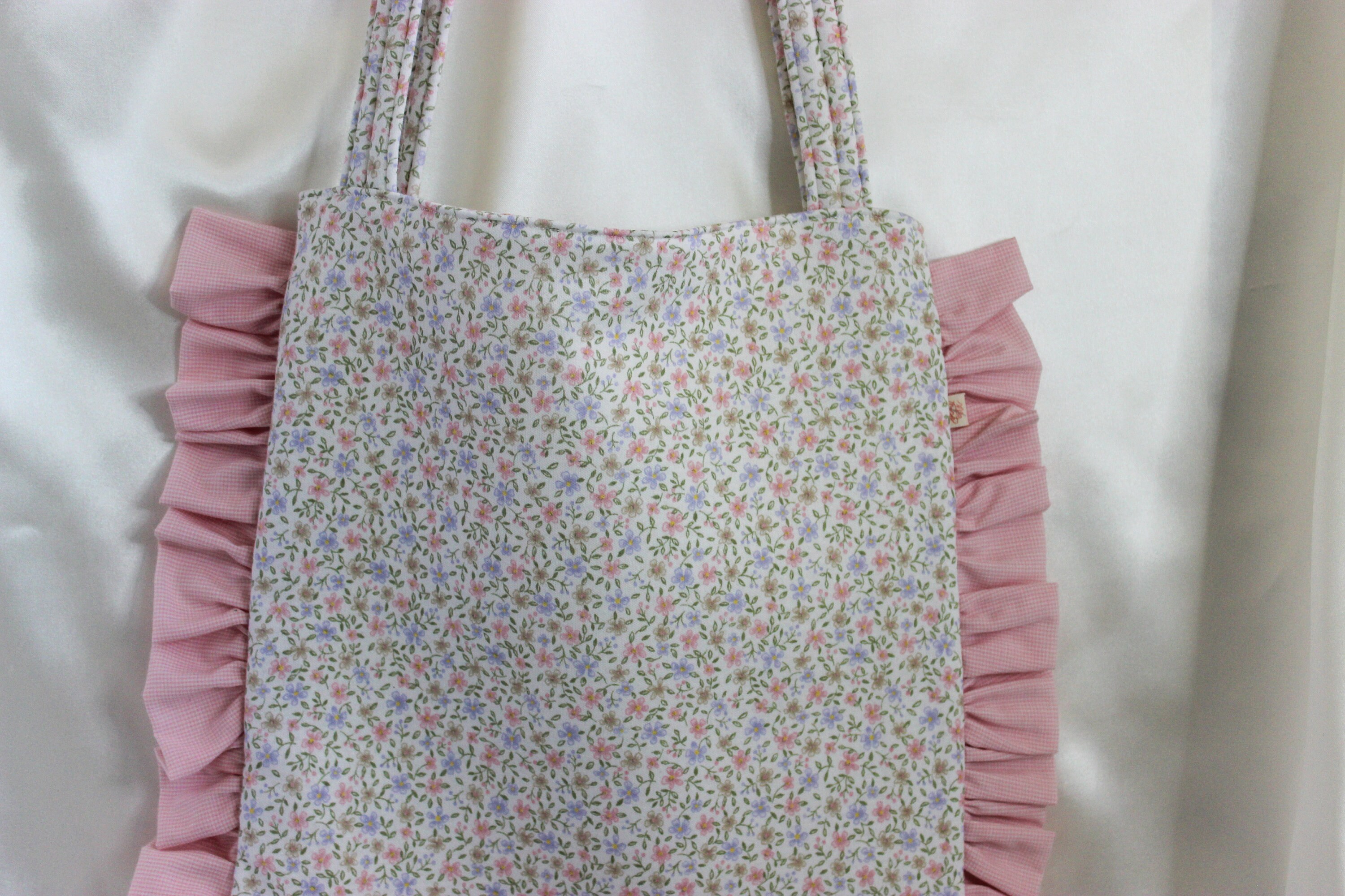 Ruffle Tote Bag Made With Recycled Fabric - Etsy
