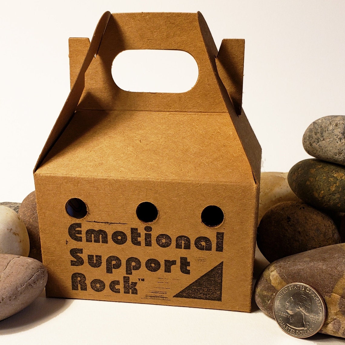 Emotional Support Rock Etsy