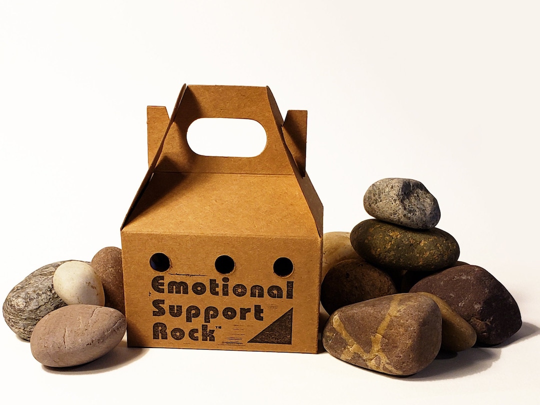 Emotional Support Rock - Etsy