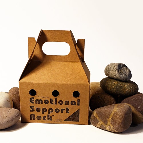 Emotional Support Rock - Etsy
