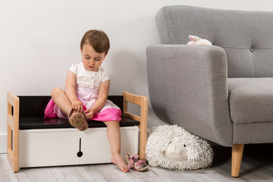 Montessori Based Multifunctional Small Bench and Double Box Set ...