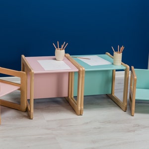 Montessori Based Woodjoy Multifunctional Table, Certified Solid Wood ...