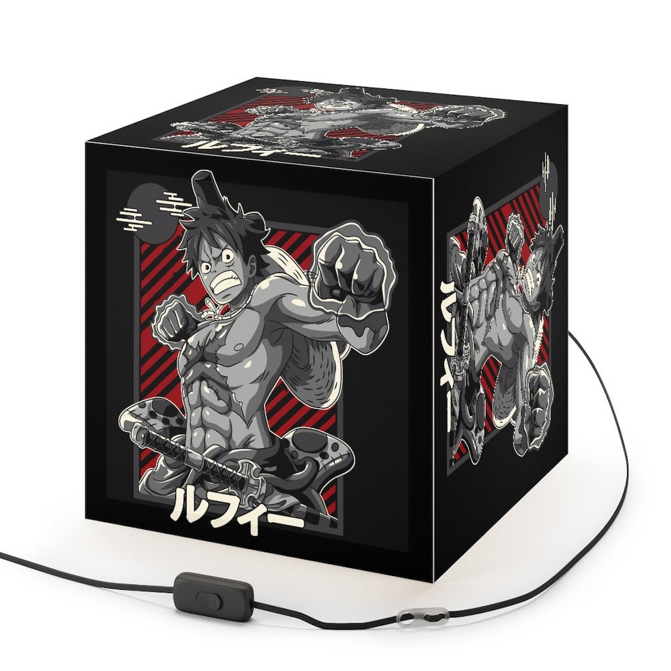 Luffy Cube Lamp | One Piece lamp | Anime lamp | table lamp | Night ...