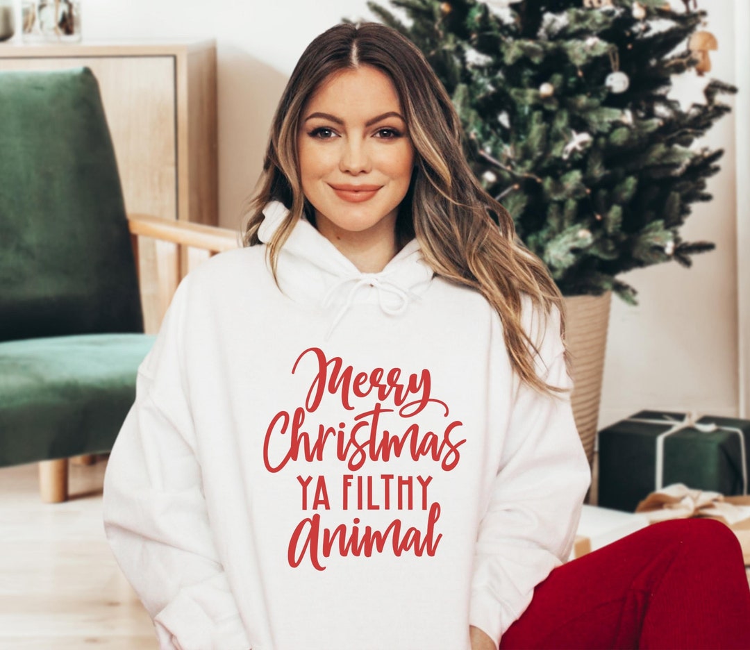 Christmas Filthy Animal Hoodie Christmas Movie Hoodie Merry Christmas ...