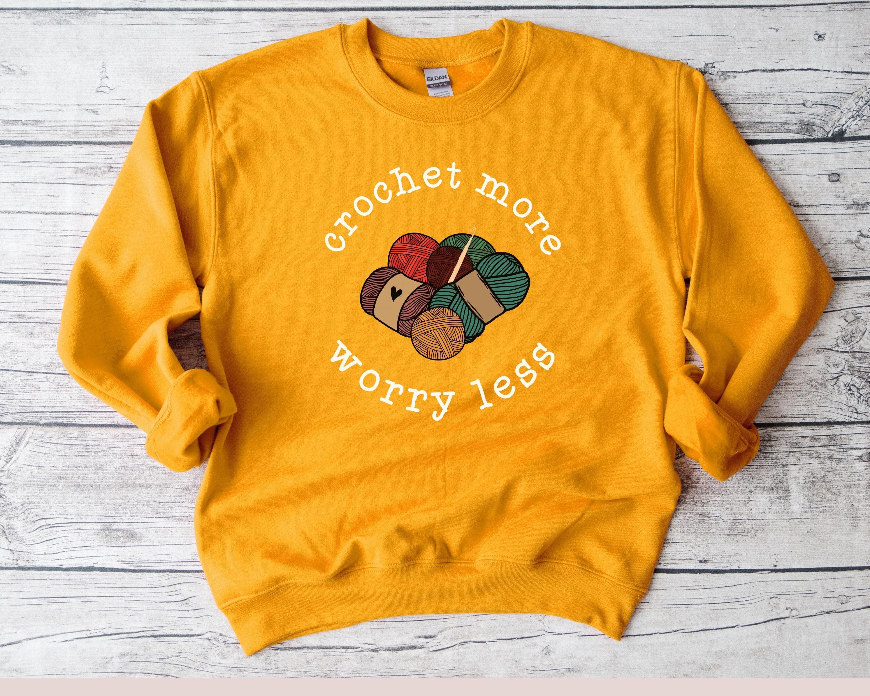 Cute Crochet Sweatshirt Crochet More Yarn Hook Sweatshirt Crafty Girl ...