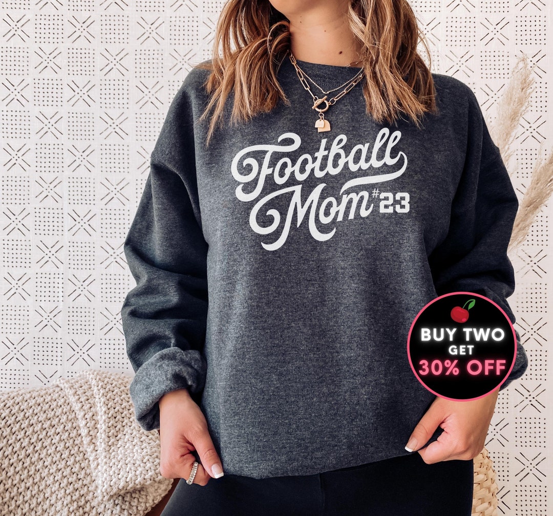 Custom Football Mom Sweatshirt Women's Crewneck Football Mom Sweater ...