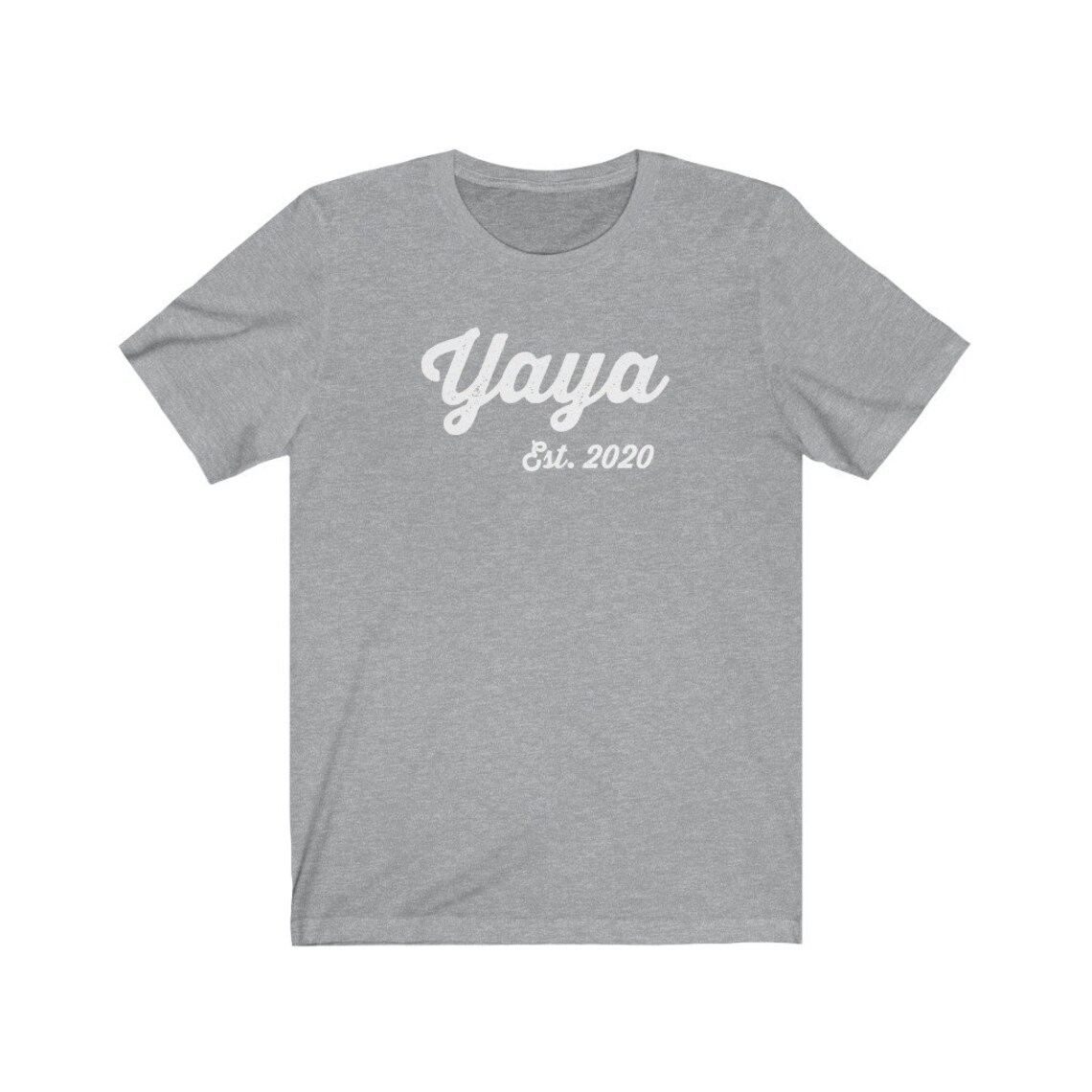 Custom Yaya Tshirt Personalizes Yaya Tee Add Your Own Date - Etsy