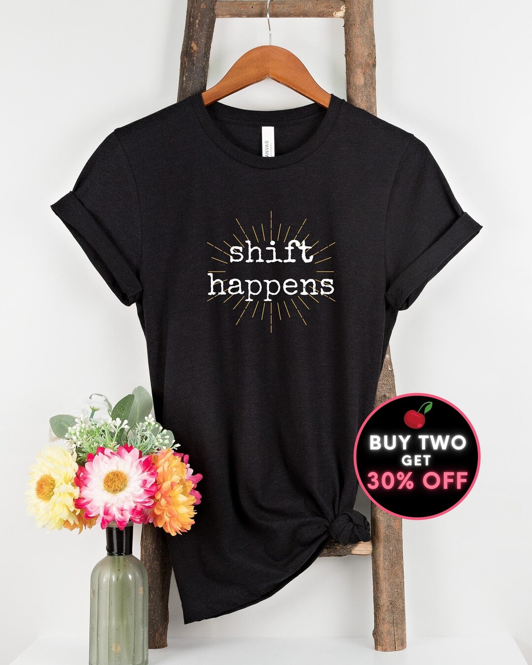 Reiki Tshirt, Conscious T-shirt, Shift Happens, Yoga Quote Tee ...