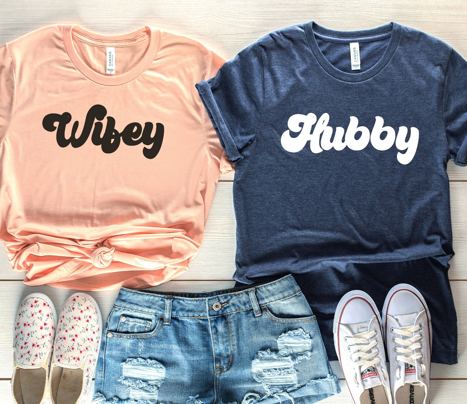 Personalized Couple Shirts, Wedding Gift, Bridal Shower Gift, Hubby ...